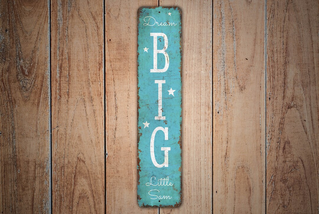 Dream Big Sign Dream Big Decor Kids Room Sign Kids Room Door Sign ...