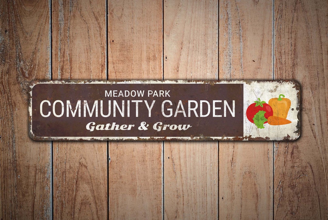 Community Garden Sign - Garden Sign - Garden Decor - Home Garden Sign ...