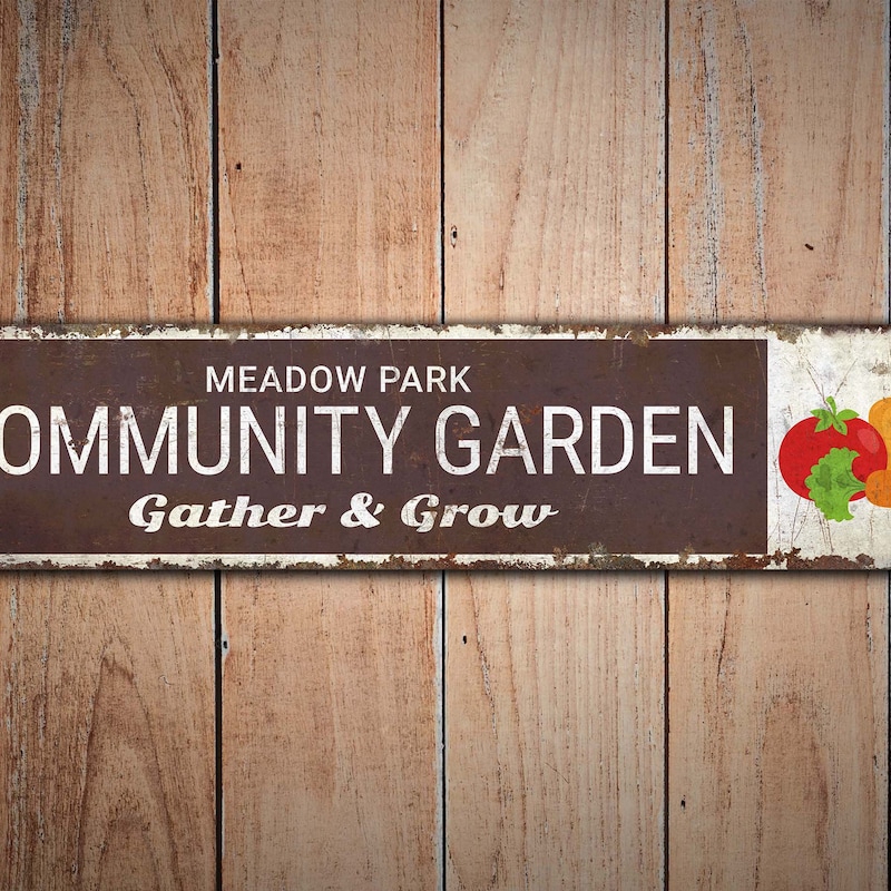 Community Garden Signs - Etsy