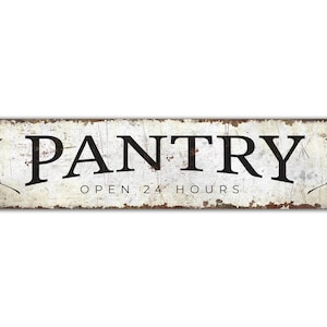 Pantry Sign - Pantry Decor - Pantry Lover Gift - Sign for Pantry - Food ...