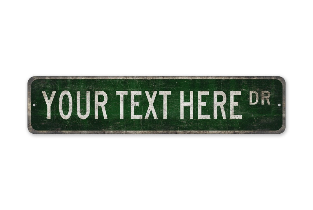Custom Street Sign - City Street Sign - Vintage Style Sign - Vintage ...