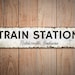 Train Station Sign Custom Train Station Train Station Decor Rail ...
