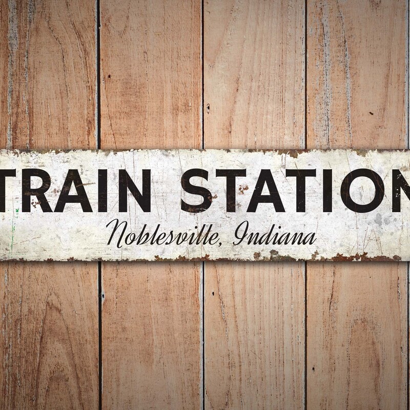 Train Station Sign - Etsy