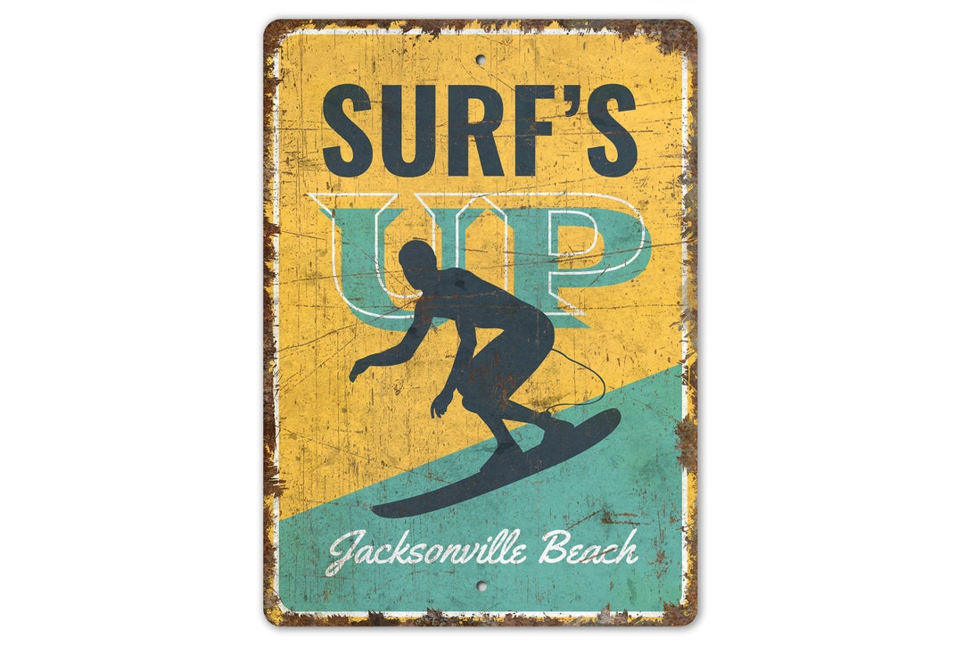 Surf's up Sign - Surf's up Decor - Beach Sign - Beach Decor - Surfing ...
