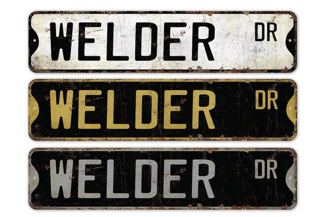 Welder - Welder Sign - Welder Decor - Vintage Style Sign - Custom ...