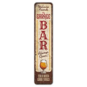 Garage Bar Sign - Beer Bar Sign - Beer Lover Gift - Bar Decor - Bar ...