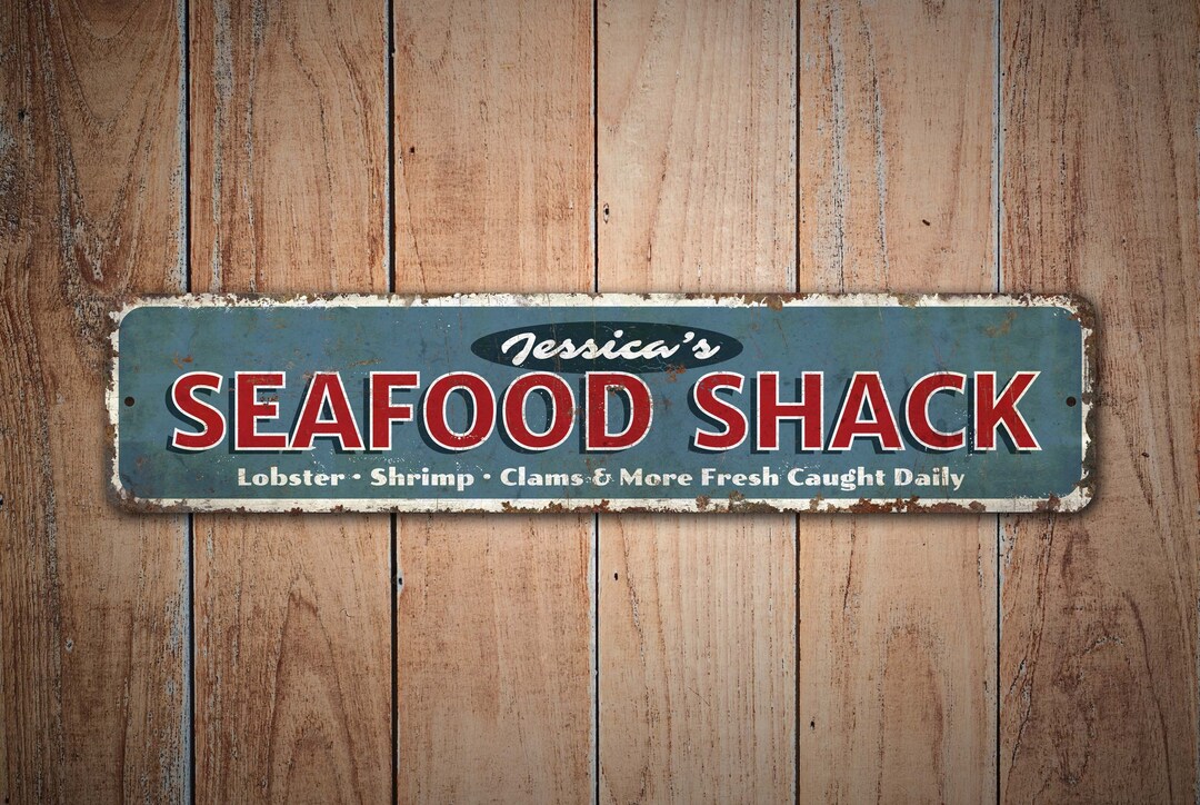 Seafood Shack - Seafood Shack Sign - Seafood Shack Decor - Custom ...