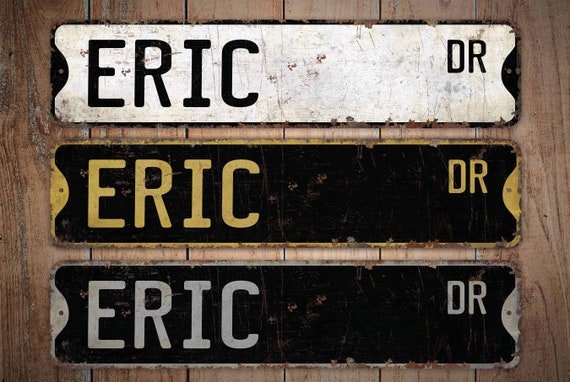 Eric Name Sign Children Room Sign Custom Name Sign Kids - Etsy