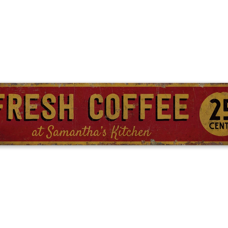 Fresh Coffee Sign - Etsy