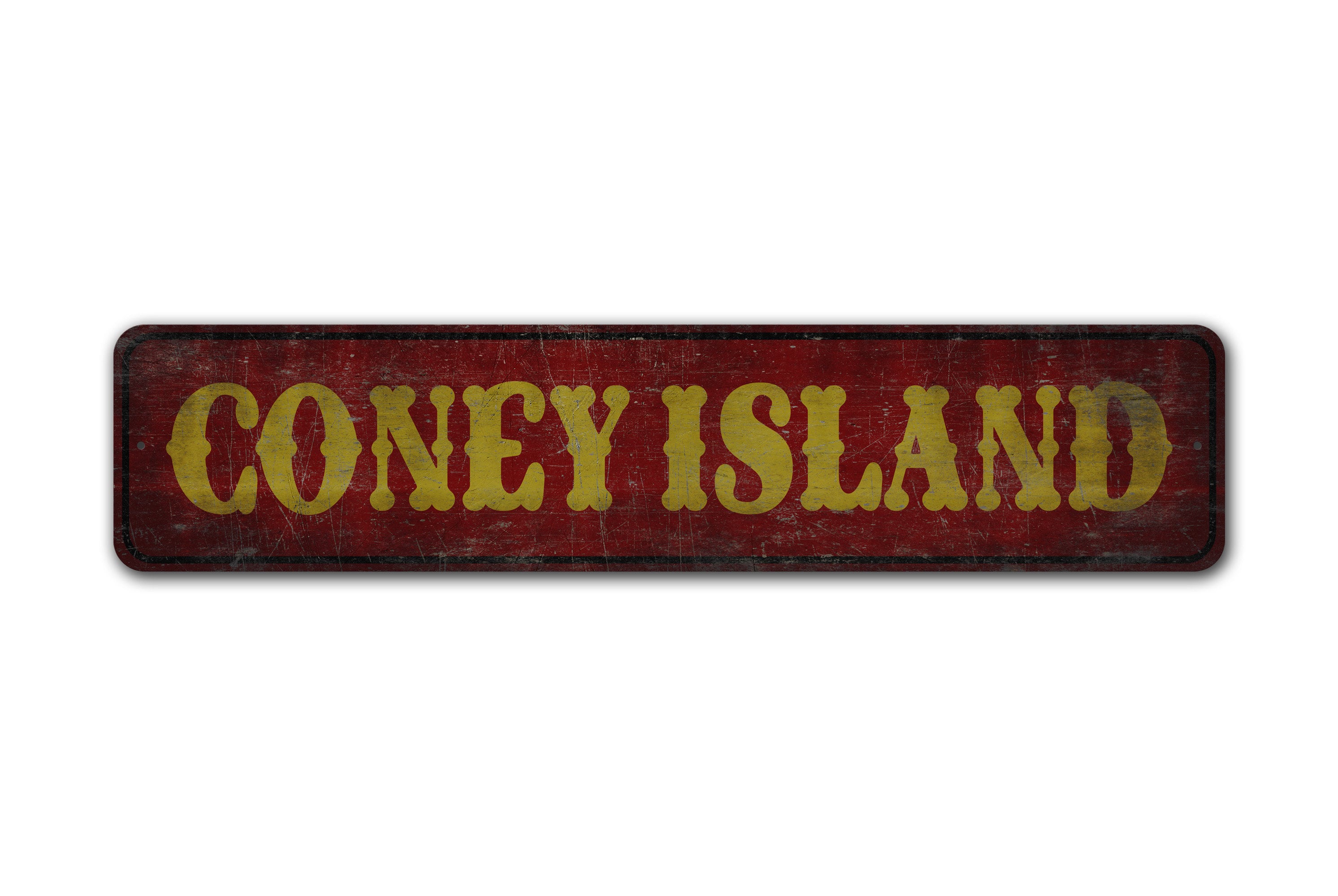 Coney Island Sign Custom Island Sign Vintage Style Sign - Etsy
