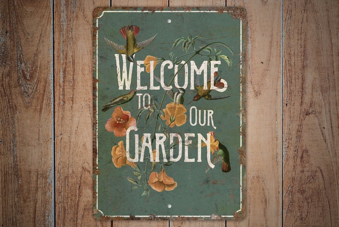 Welcome to Our Garden - Garden Sign - Garden Decor - Garden Welcome ...