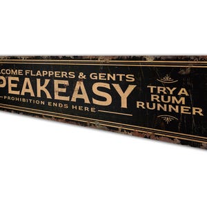 Speakeasy Sign - Rum Runner Sign - Beer Bar - Beer Bar Sign - Beer Bar ...