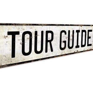 Tour Guide - Tour Guide Sign - Tour Guide Decor - Vintage Style Sign ...