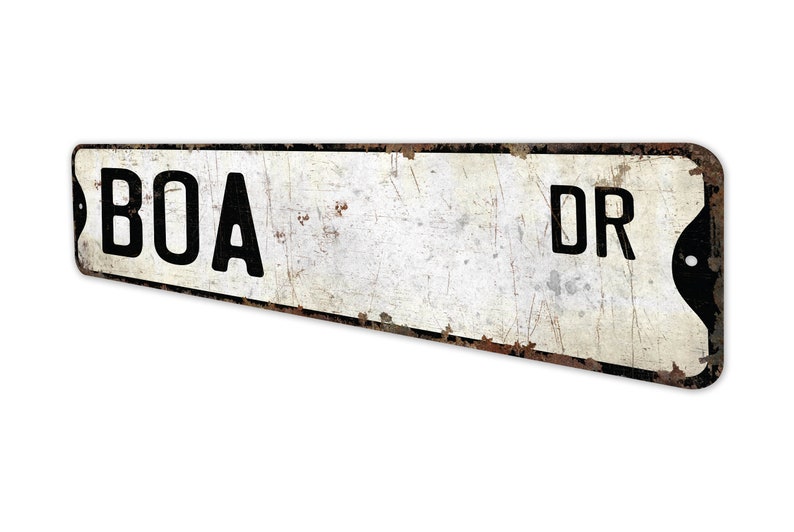 Boa - Boa Sign - Boa Decor - Vintage Style Sign - Custom Street Sign ...