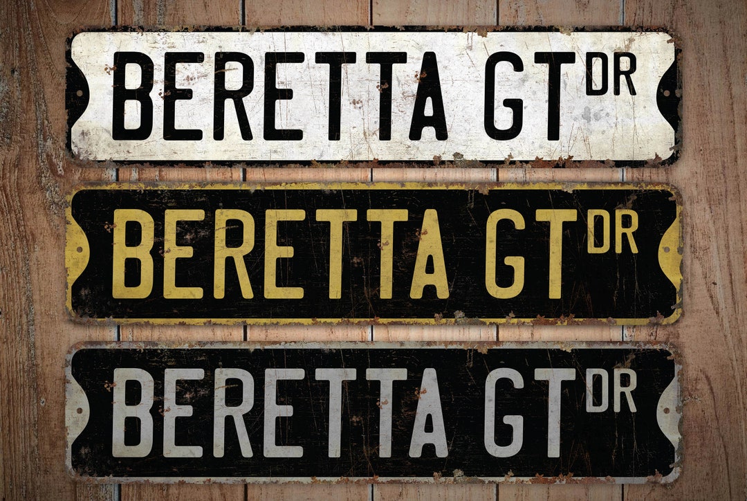 Beretta GT - Beretta GT Sign - Beretta Decor - Custom Beretta - Custom ...