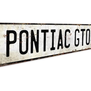 Pontiac GTO - Pontiac GTO Sign - Vintage Car Sign - Pontiac GTO Decor ...