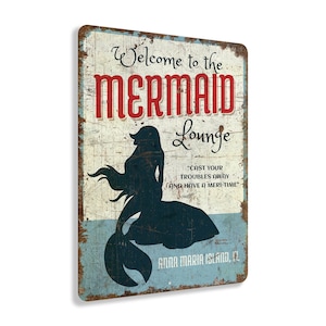 Mermaid Lounge Time - Mermaid Lounge - Mermaid Lounge Decor - Beach ...