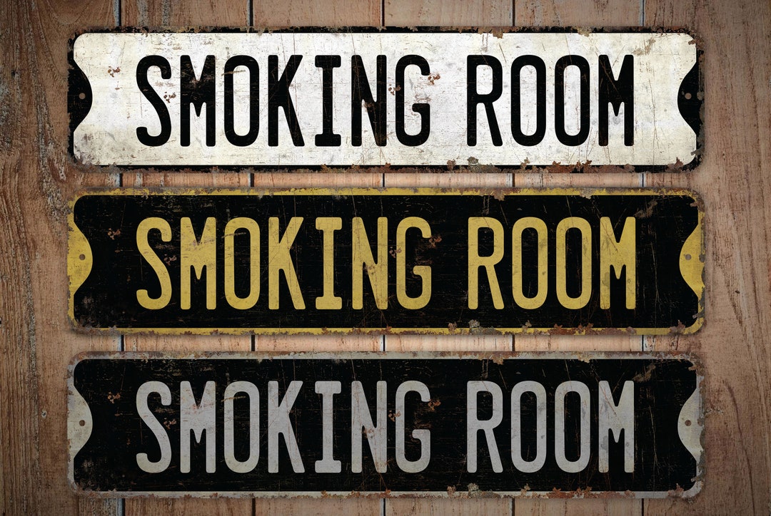 Smoking-room - Smoking Room Sign - Vintage Style Sign - Smoking Room ...