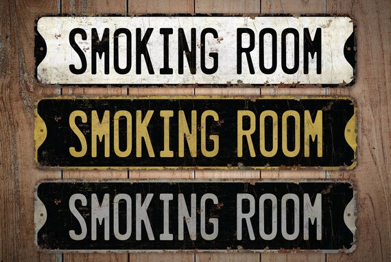 Smoking-room Smoking Room Sign Vintage Style Sign - Etsy