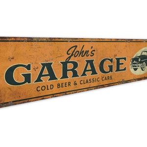 Garage Sign - Garage Decor - Cold Beer and Cars - Cold Beer Garage ...