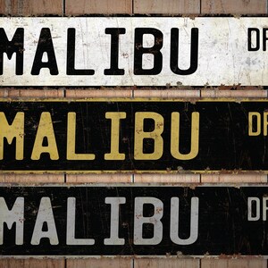 Malibu Sign - Chevy Malibu Fan - Malibu Decor - Custom Malibu - Custom ...