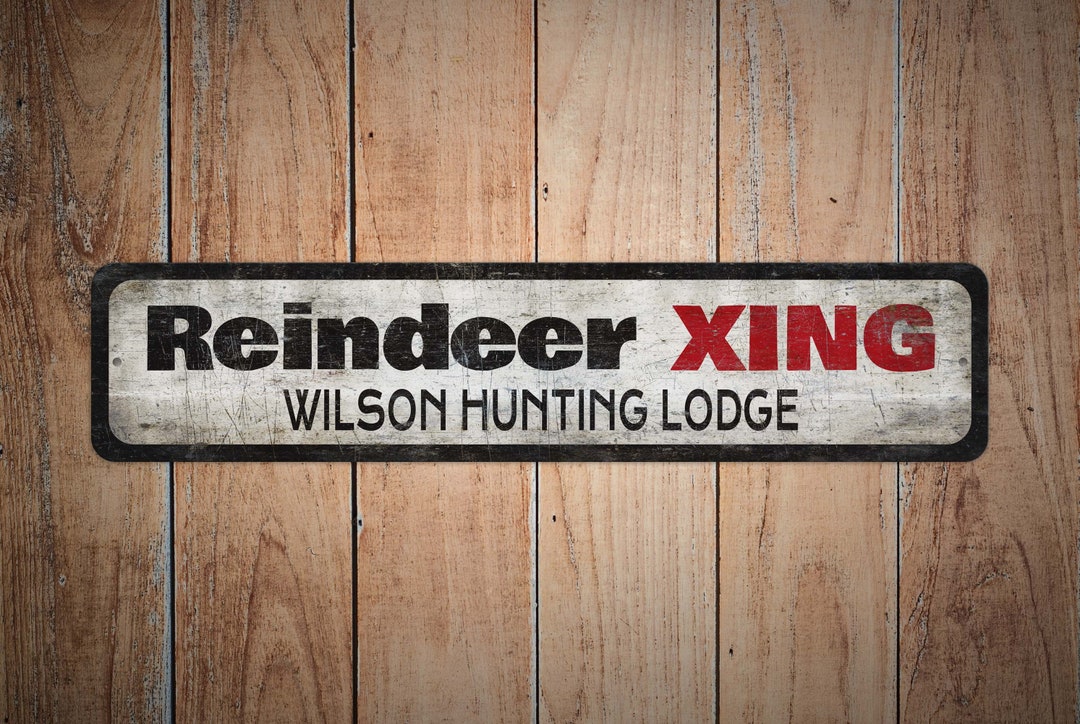 Reindeer XING -reindeer Sign - Christmas Sign - Reindeer Decor ...