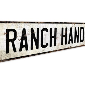 Ranch Hand - Ranch Hand Sign - Ranch Hand Decor - Vintage Style Sign ...