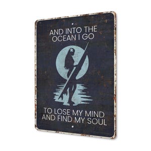 And Into the Ocean Sign - Beach House Sign - Island House Decor ...