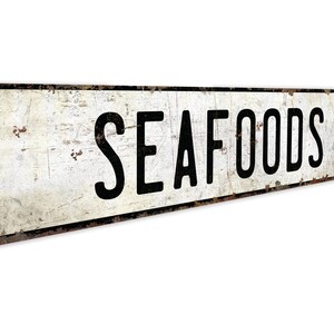 Seafood Sign Seafood Restaurant Seafood Decor Custom Seafood Sign ...