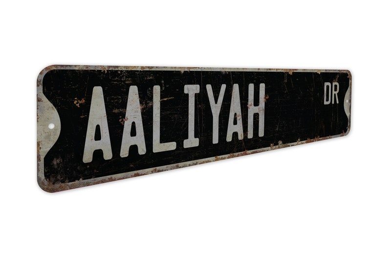 Aaliyah Name Sign - Girls Name Sign - Custom Name Sign - Name Sign ...