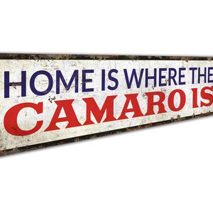 Camaro Garage - Home is Where the Camaro is - Garage Decor - Camaro ...