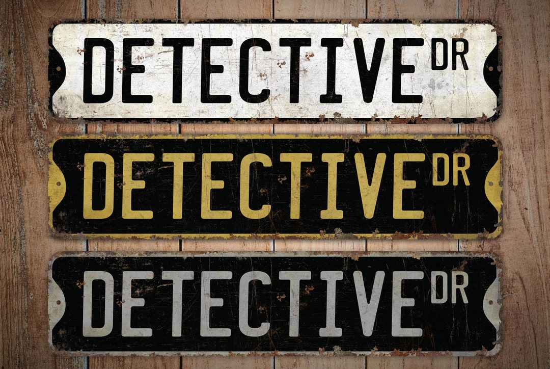 Detective - Detective Sign - Detective Decor - Vintage Style Sign ...