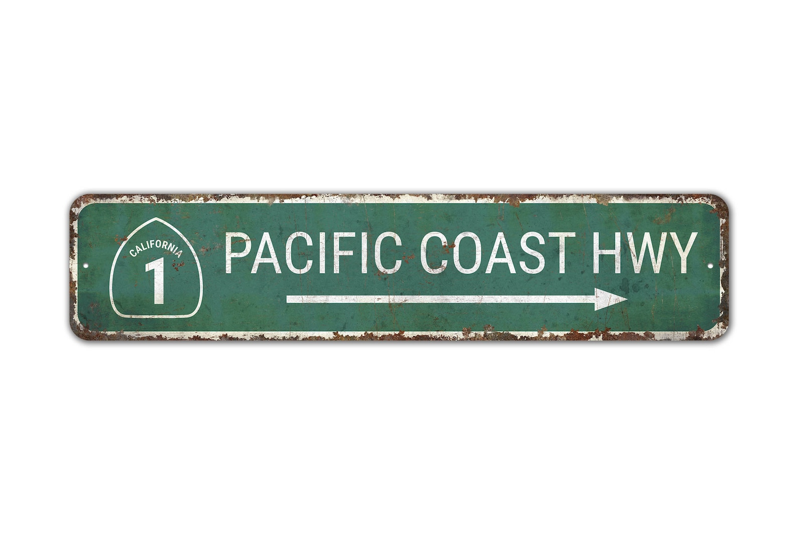 Pacific Coast HWY Sign - Pacific Coast Decor - Highway Sign - Direction ...