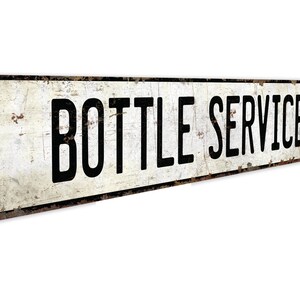 Bottle Service - Bottle Service Sign - Vintage Style Sign - Bottle ...