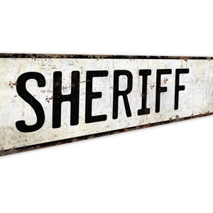 Sheriff - Sheriff Sign - Sheriff Decor - Vintage Style Sign - Custom ...