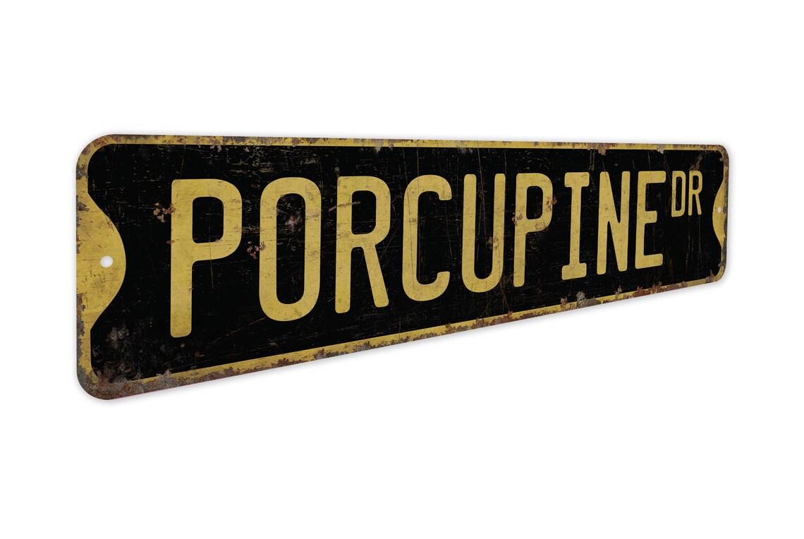Porcupine Porcupine Sign Porcupine Decor Porcupine Gift - Etsy