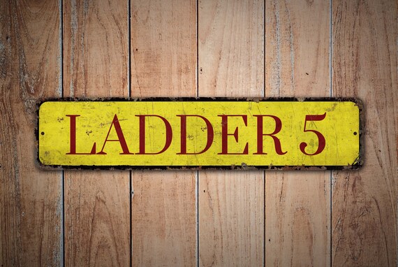 Ladder 5 Sign Ladder Number Sign Ladder Number 5 Sign | Etsy