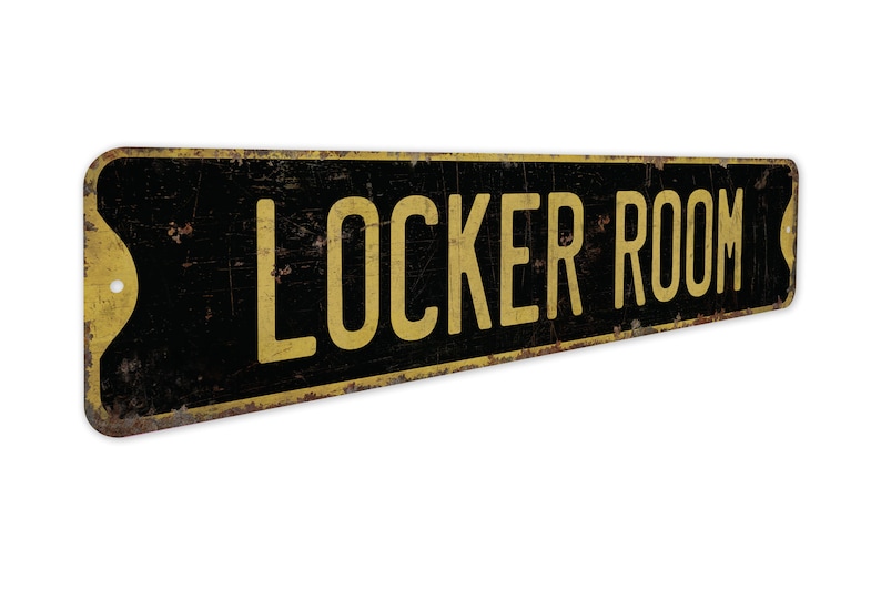 Locker Room Locker Room Sign Locker Room Decor Vintage - Etsy