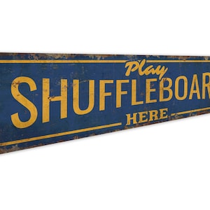Shuffleboard Played Here - Shuffleboard Sign - Shuffleboard Decor ...