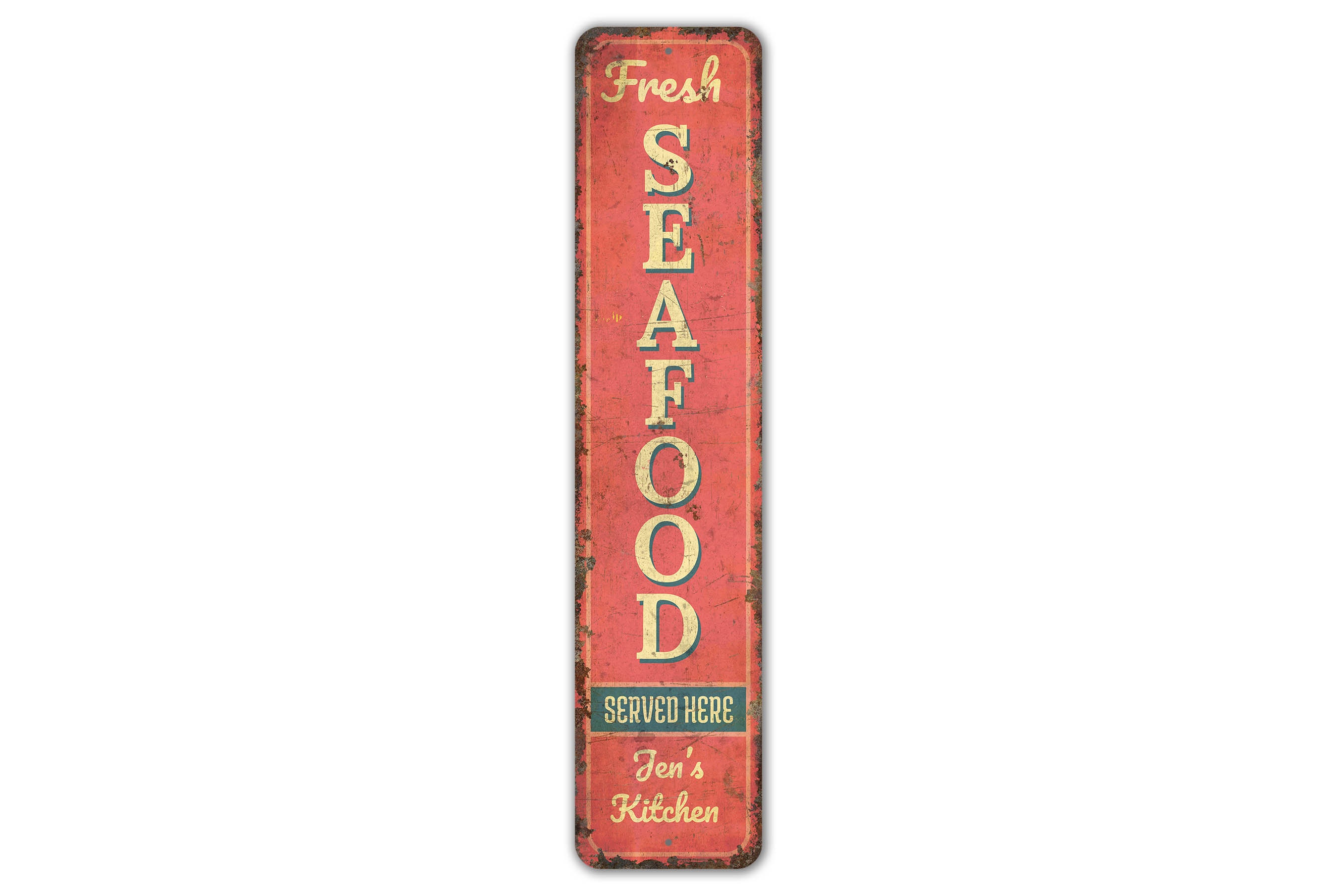 Fresh Seafood Sign - Seafood Restaurant - Fresh Seafood Decor - Vintage ...