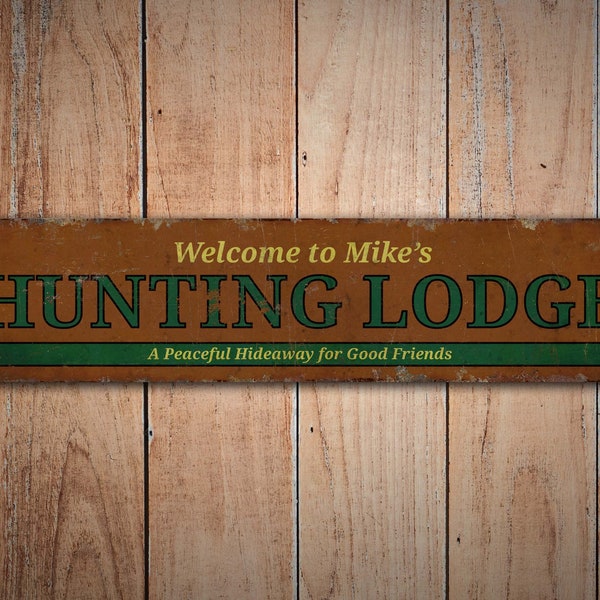 Hunting Lodge Sign - Etsy