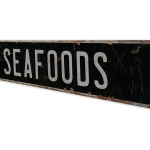 Seafood Sign Seafood Restaurant Seafood Decor Custom Seafood Sign ...