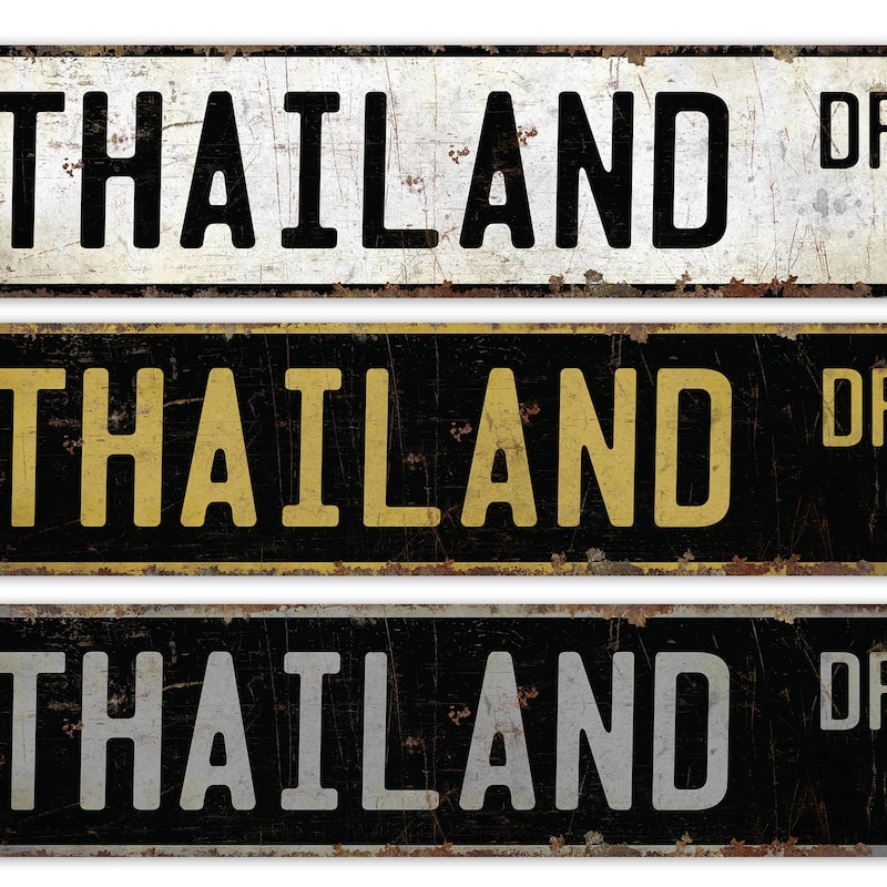 Thai Street Signs - Etsy