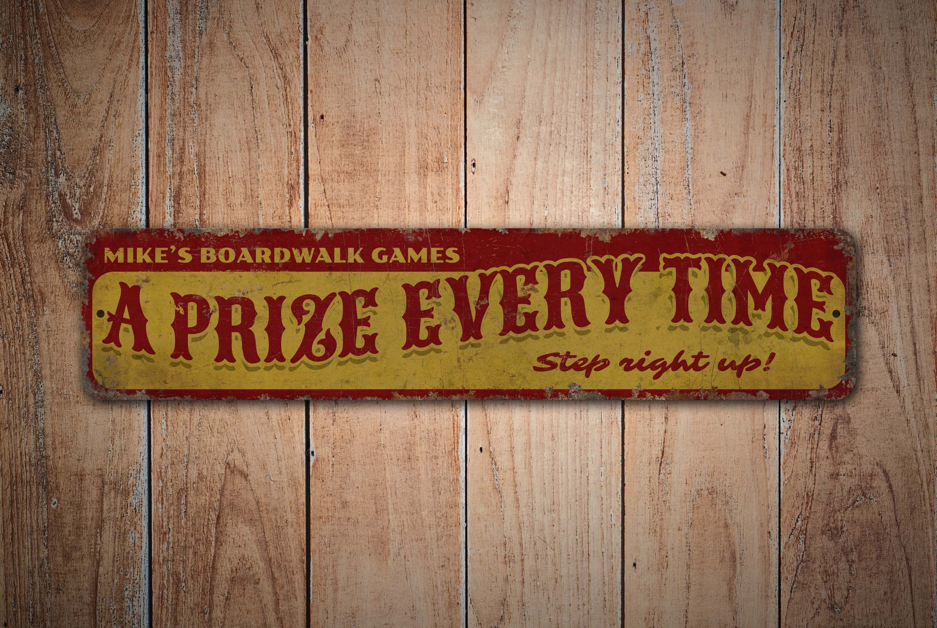 Boardwalk Sign Custom Boardwalk Boardwalk Game Sign Vintage Style Sign ...