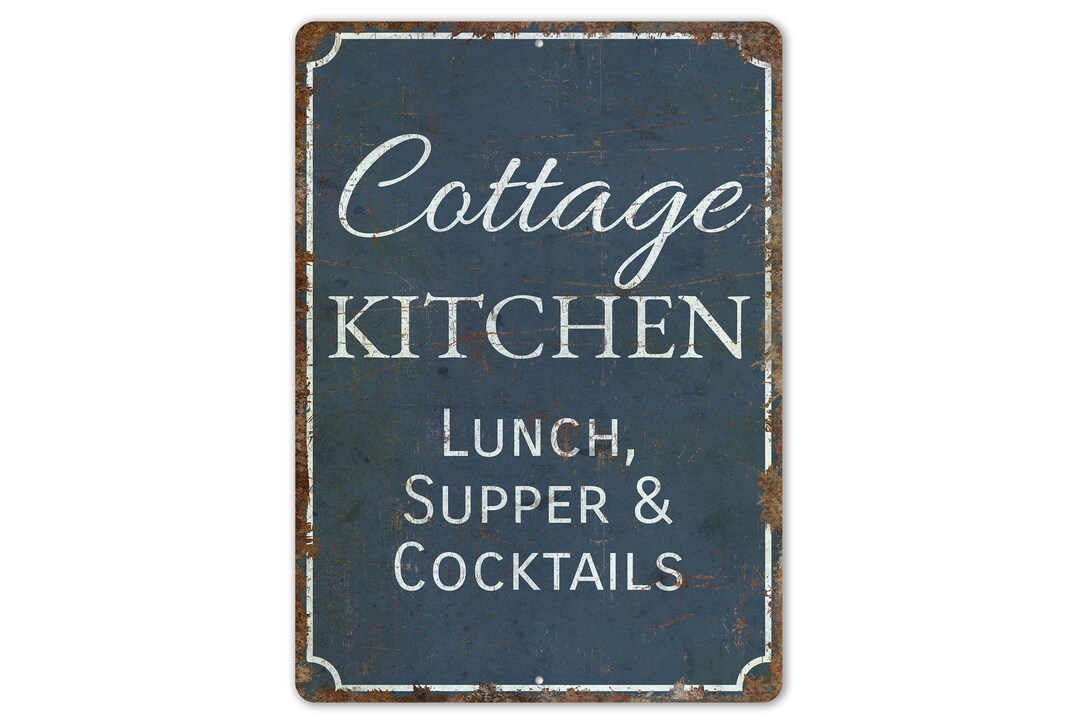 Cottage Kitchen - Kitchen Sign - Cottage Kitchen Decor - Cottage ...