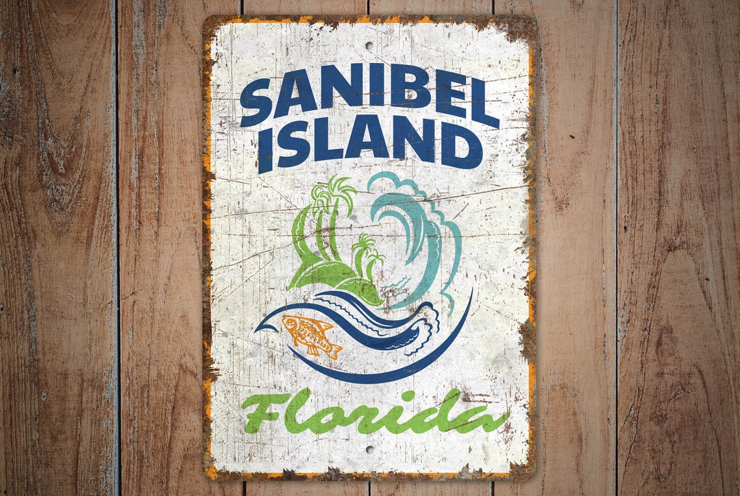 Sanibel Island Sign - Florida Sign - Sanibel Island Decor - Miami Beach ...