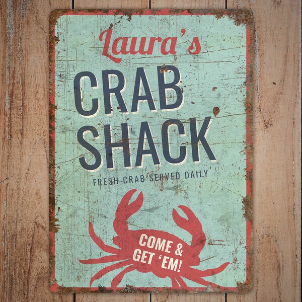 Crab Shack Sign - Etsy