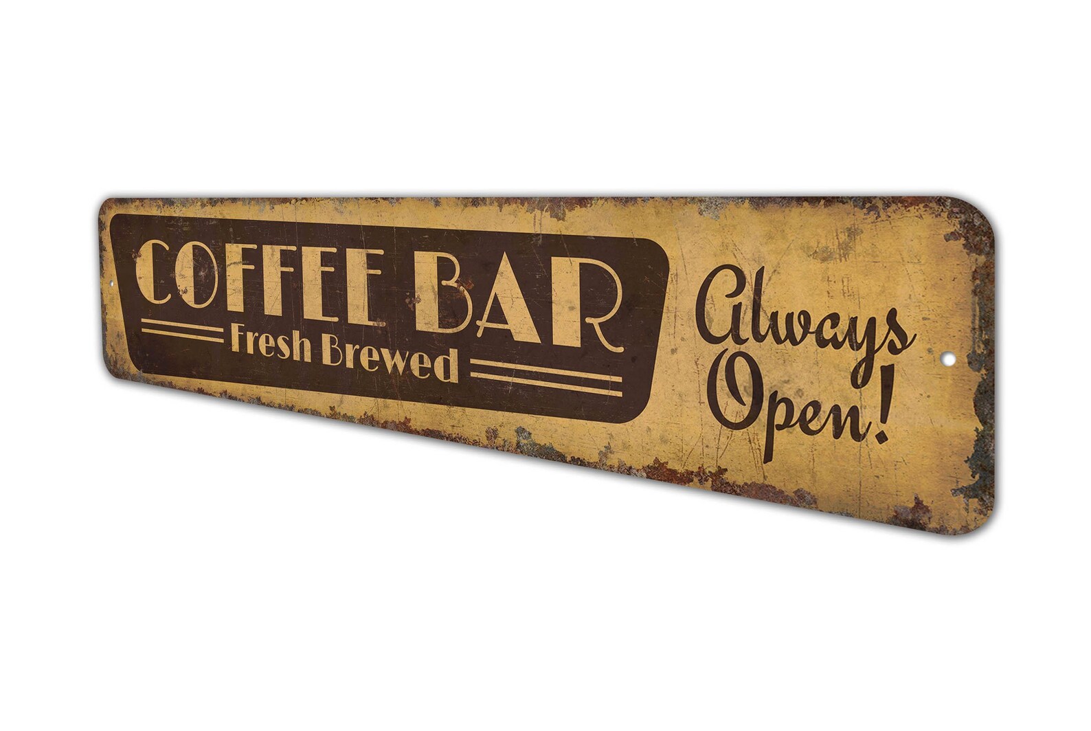 Metal Coffee Bar Sign - Rustic Coffee Sign - Coffee Station Decor ...