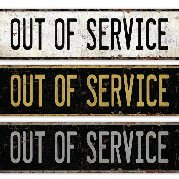 Out of Service Sign - Etsy
