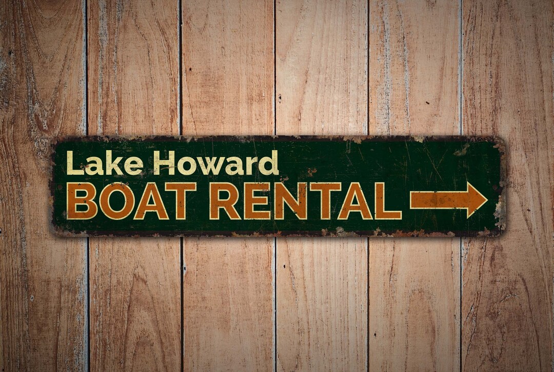 Boat Rental Arrow Sign - Boat Rental Decor - Boat Rental Sign - Vintage ...
